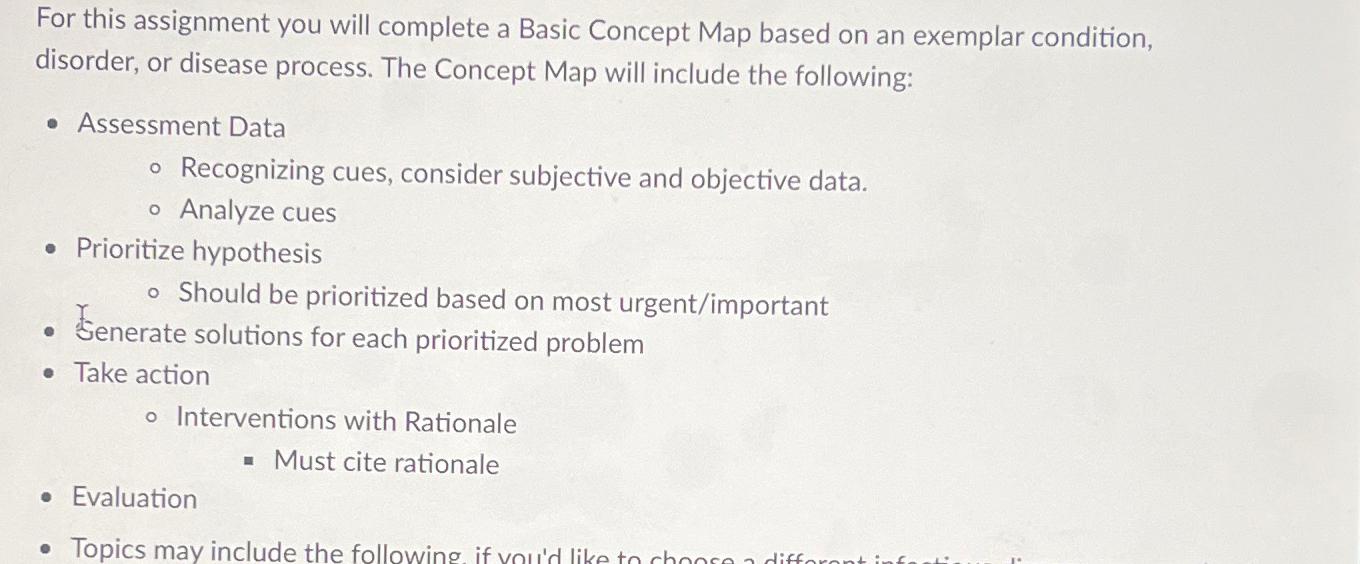 Solved For this assignment you will complete a Basic Concept | Chegg.com