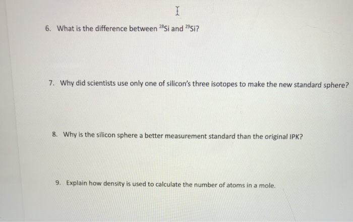 Solved 6. What is the difference between 2Si and Si? 7. Why | Chegg.com