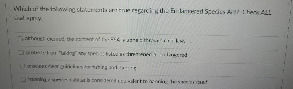 Solved Which of the following statements are true regarding | Chegg.com