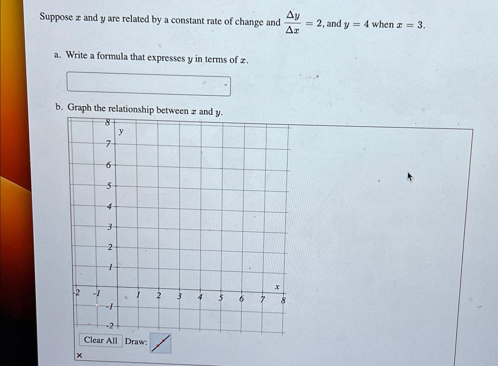 Solved Suppose x ﻿and y ﻿are related by a constant rate of | Chegg.com