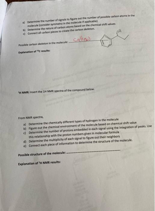 Solved I need help to explain the IR and NMR for the sample | Chegg.com