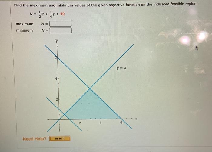 Solved Find The Maximum And Minimum Values Of The Given 