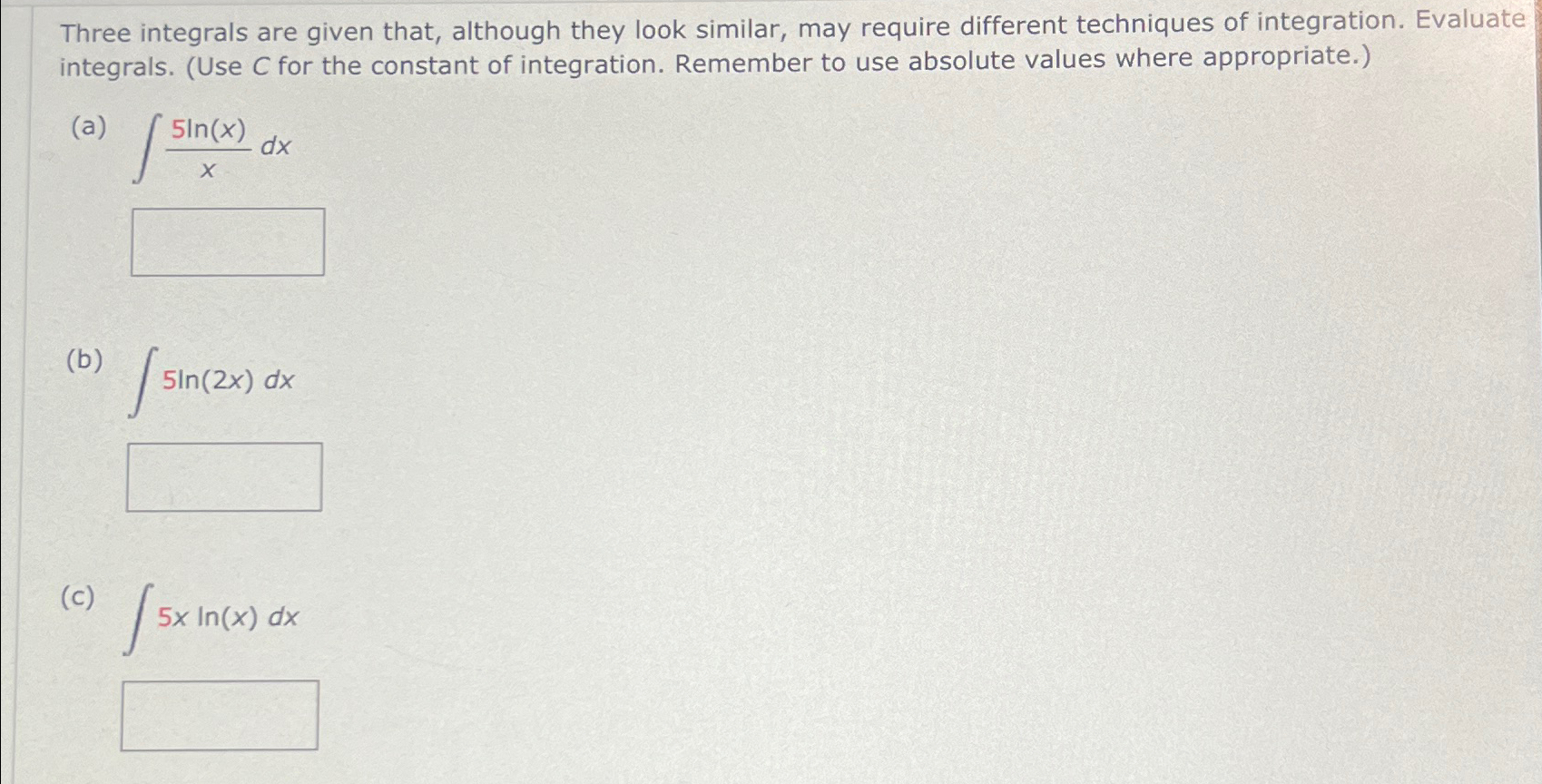 Solved Three integrals are given that, although they look | Chegg.com