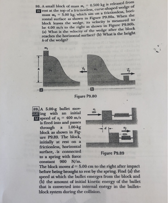 Solved 61 SSM A block of mass m, = 4.0 kg is put on top of a | Chegg.com