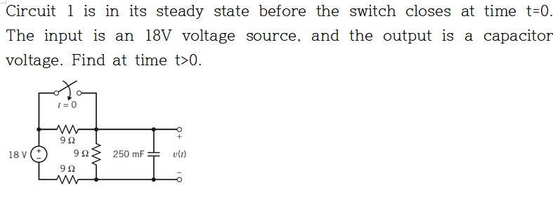 [Solved]: Circuit 1 is in its steady state before