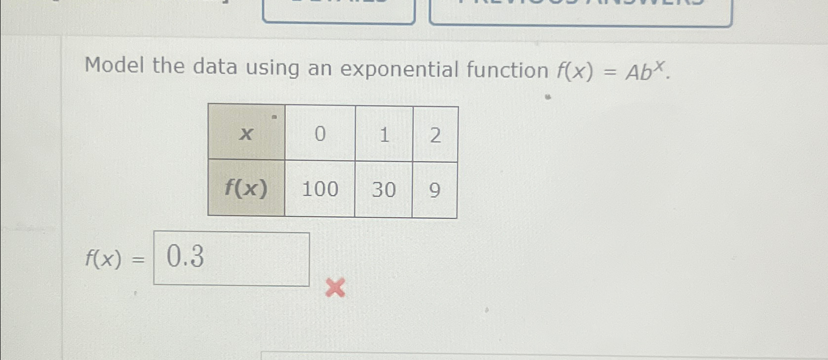 Solved Model the data using an exponential function | Chegg.com
