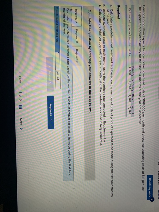 Solved Help Save & Exit Submit Check my work Benson | Chegg.com