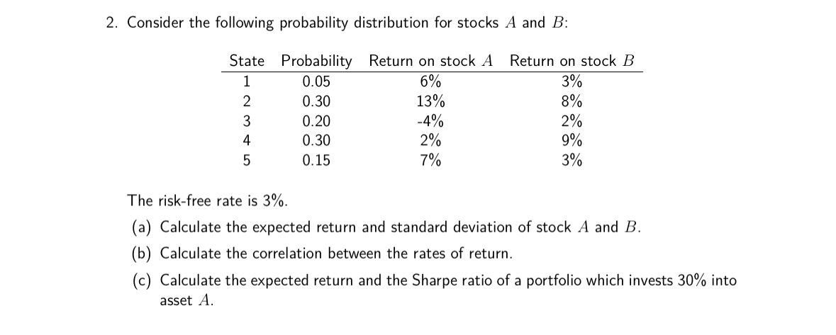 Solved Consider the following probability distribution for | Chegg.com