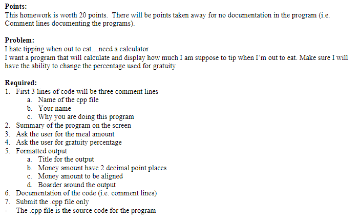 Solved Points:This homework is worth 20 ﻿points. There will | Chegg.com