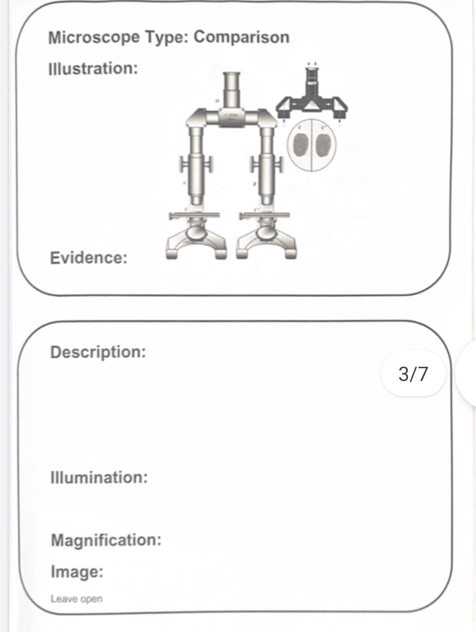 Solved Microscope Type: Microspectrophotometer Illustration: | Chegg.com