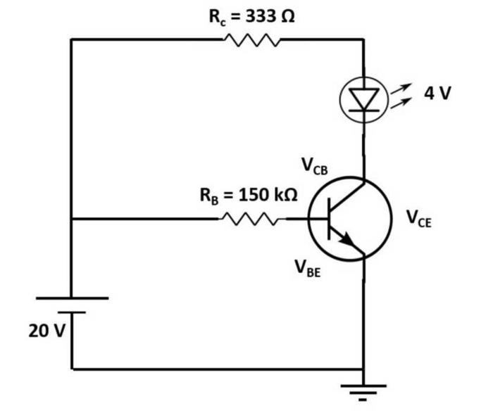 Solved Determine IB, IC, IE, VBE, VCE, and VCB in the | Chegg.com