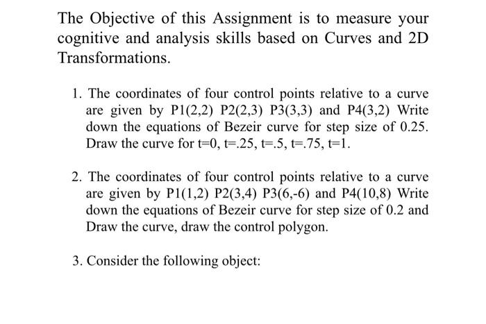 OV 5G 2. The coordinates of four control points | Chegg.com