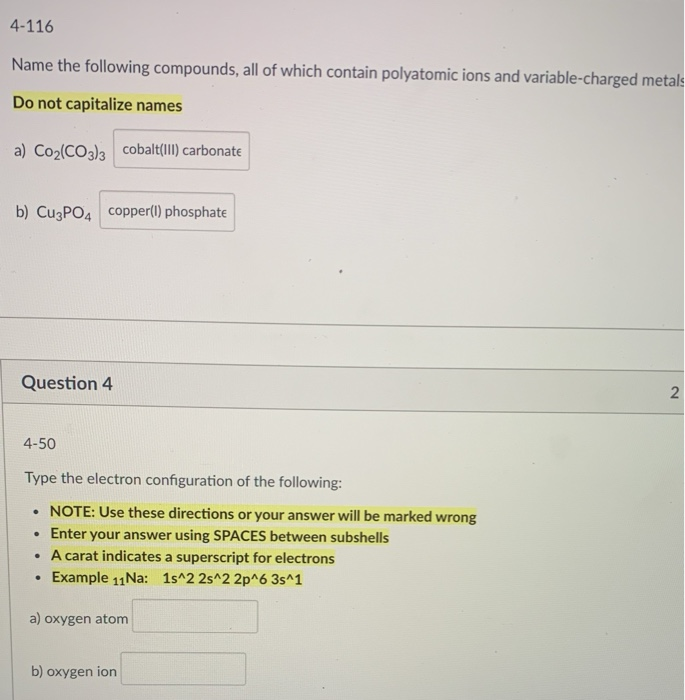 Solved 4-116 Name the following compounds, all of which | Chegg.com