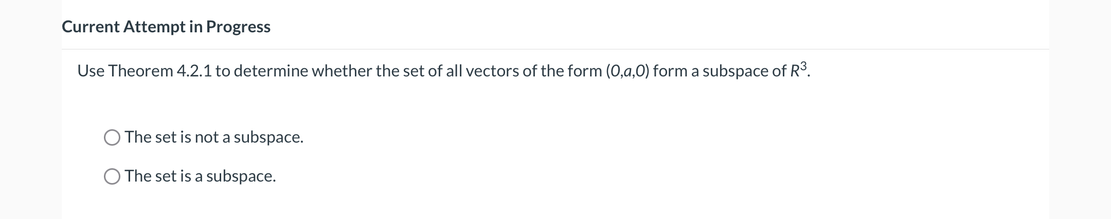 Solved Current Attempt in ProgressUse Theorem 4.2.1 ﻿to | Chegg.com