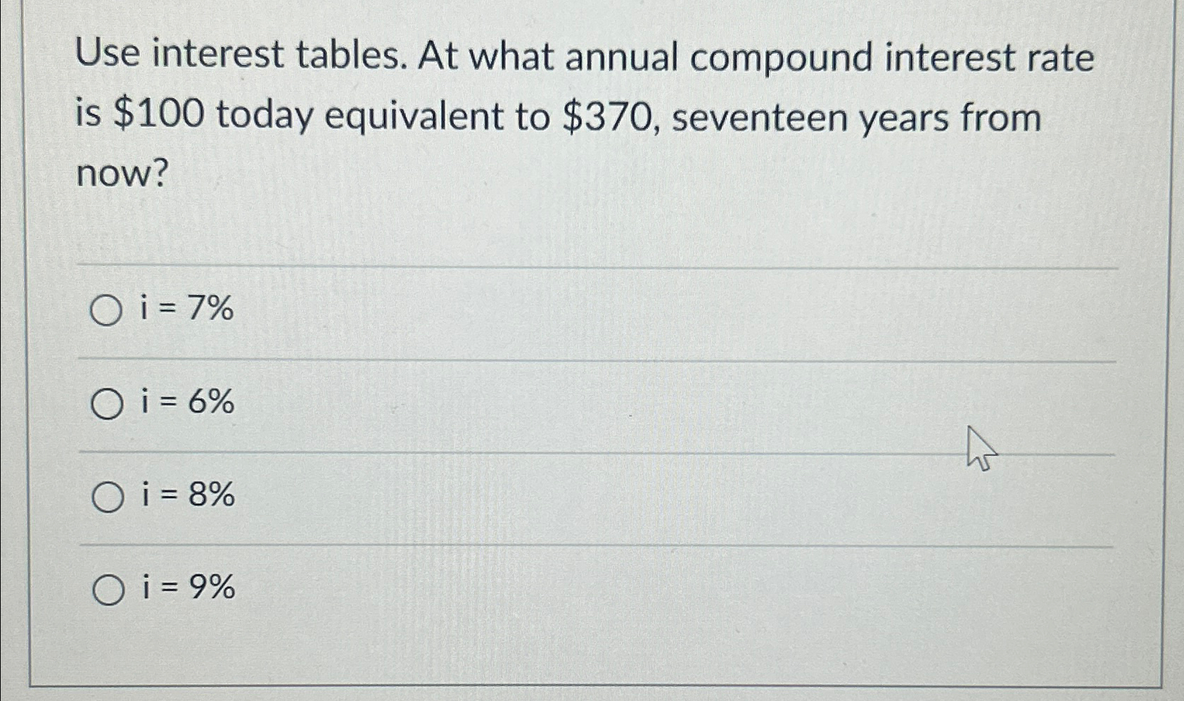 Solved Use interest tables. At what annual compound interest | Chegg.com