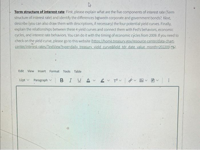Solved Term structure of interest rate: First, please | Chegg.com