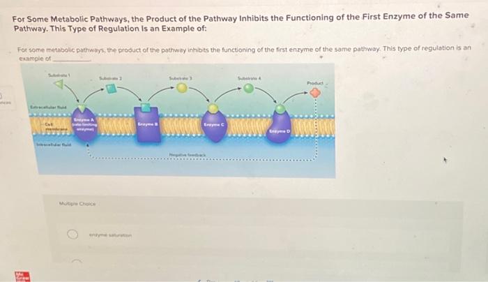 [Solved]: ences For Some Metabolic Pathways, the Product of