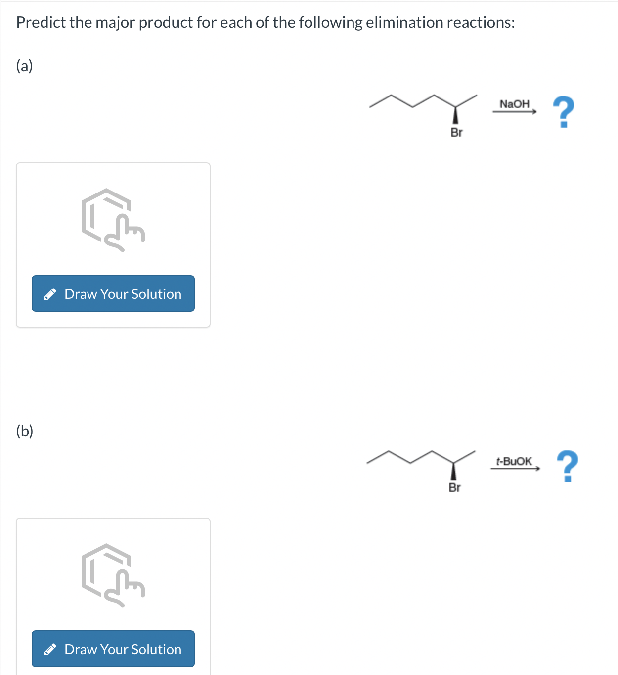 Solved Predict the major product for each of the following | Chegg.com