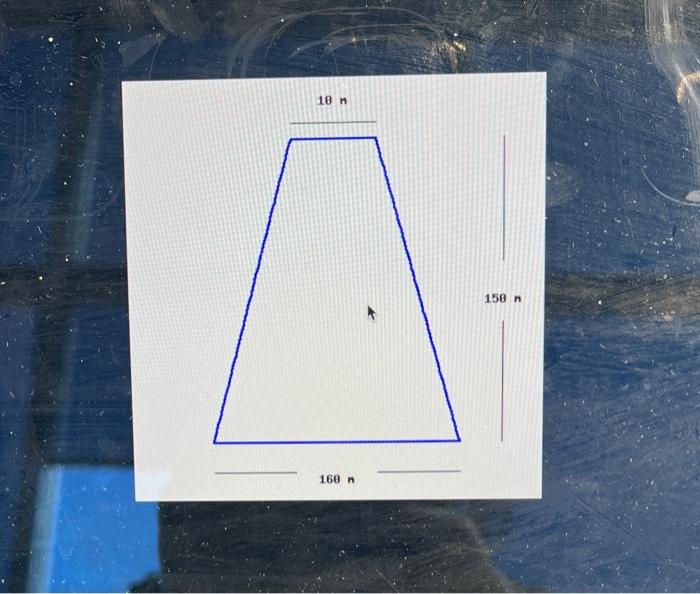 Solved (1 point) A dam has a rectangular base 1000 meters | Chegg.com
