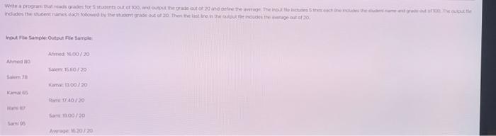 Solved JAVA Write a program that reads grades for 5 students | Chegg.com