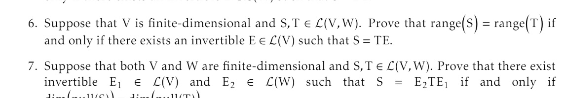 Solved #6 ﻿please Suppose that V ﻿is finite-dimensional and | Chegg.com