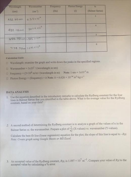 Pls complete the table using the calculation guide | Chegg.com