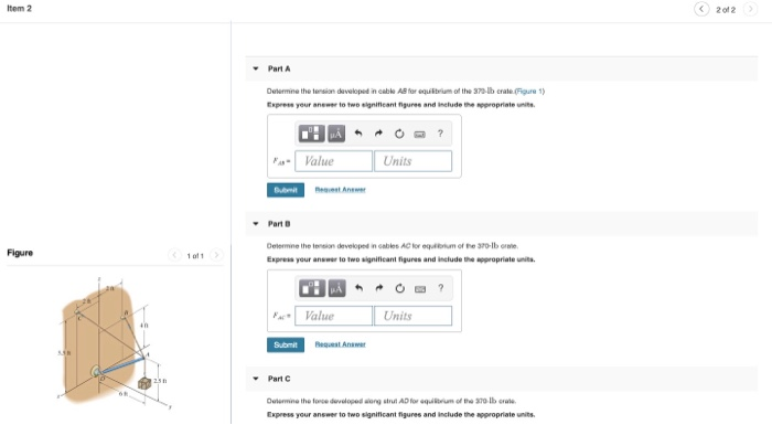 Solved Item 2 2012 - Part A Determine the tension developed | Chegg.com