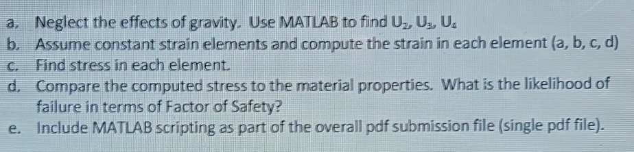 a. Neglect the effects of gravity. Use MATLAB to find | Chegg.com