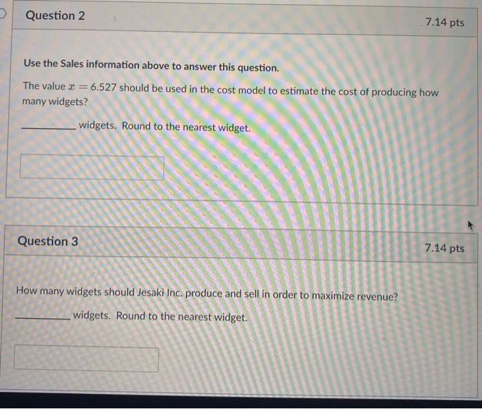 Solved Jesaki Inc. is trying to enter the widget market. The | Chegg.com