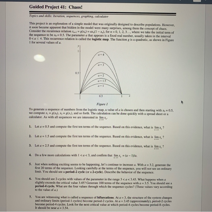 Solved Guided Project 41: Chaos! Topics and skills: | Chegg.com