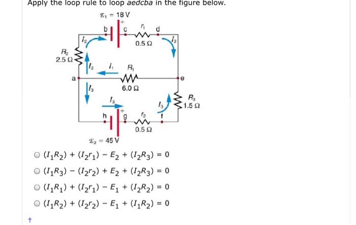 Solved Apply The Loop Rule To Loop Abcdefgha In The Figure 7834