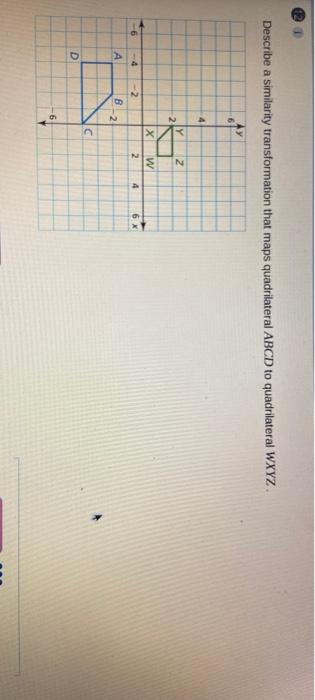 Solved Describe a similarity transformation that maps | Chegg.com