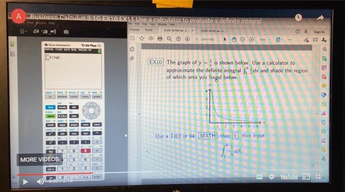 Solved Anyone know why fnInt() pops up when I press math | Chegg.com