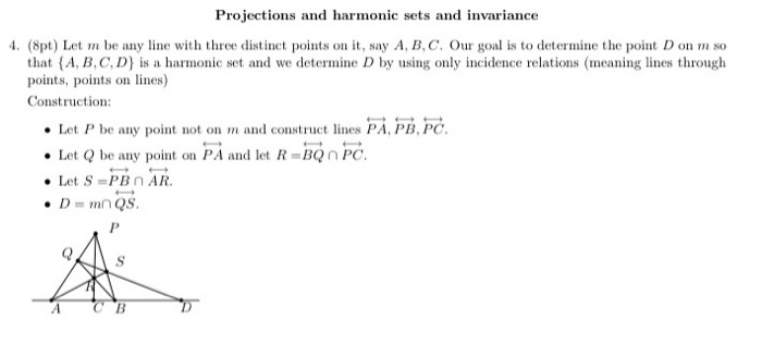 Projections and harmonic sets and invariance 4. (pt) | Chegg.com