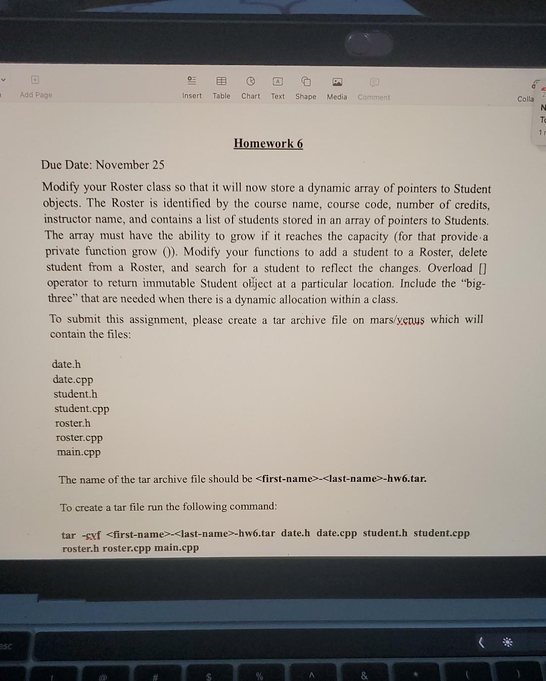 Solved v OS ER Add Page Insert Table Chart Text Shape Media | Chegg.com