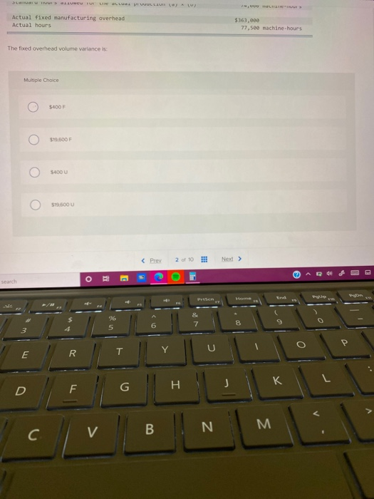 Solved Standard Cost Saved Help Save & Exit Sul Rainbolt | Chegg.com