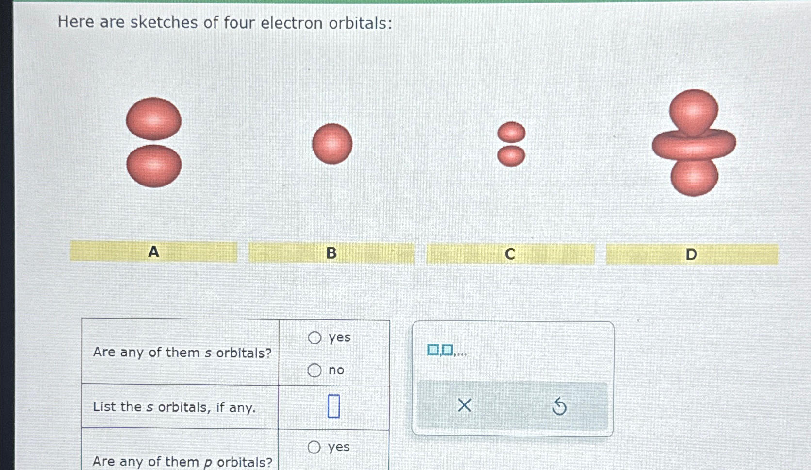 Solved Here are sketches of four electron | Chegg.com