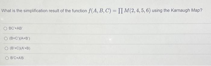 Solved What is the simplification result of the function | Chegg.com