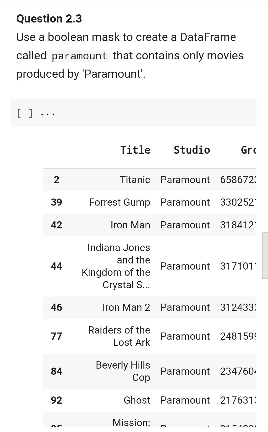Solved Question 1.1 Read in the 'world_population.csv' file. | Chegg.com