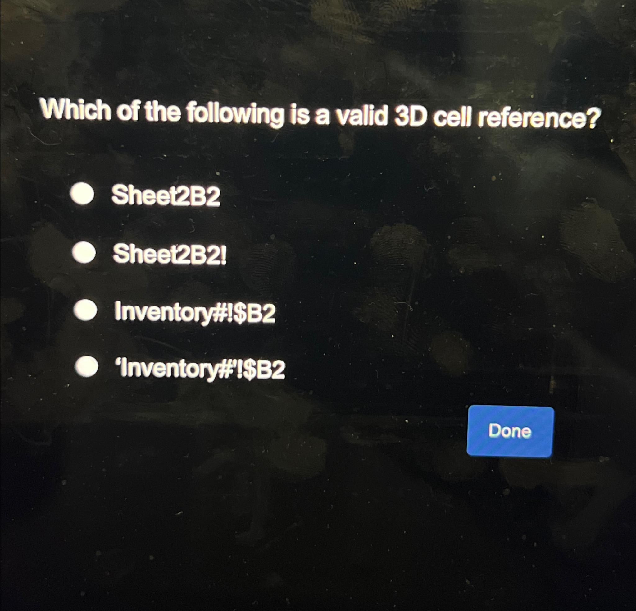 Solved Which of the following is a valid 3D cell | Chegg.com