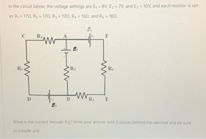 Solved In the circuit below, the voltage settings are En = | Chegg.com