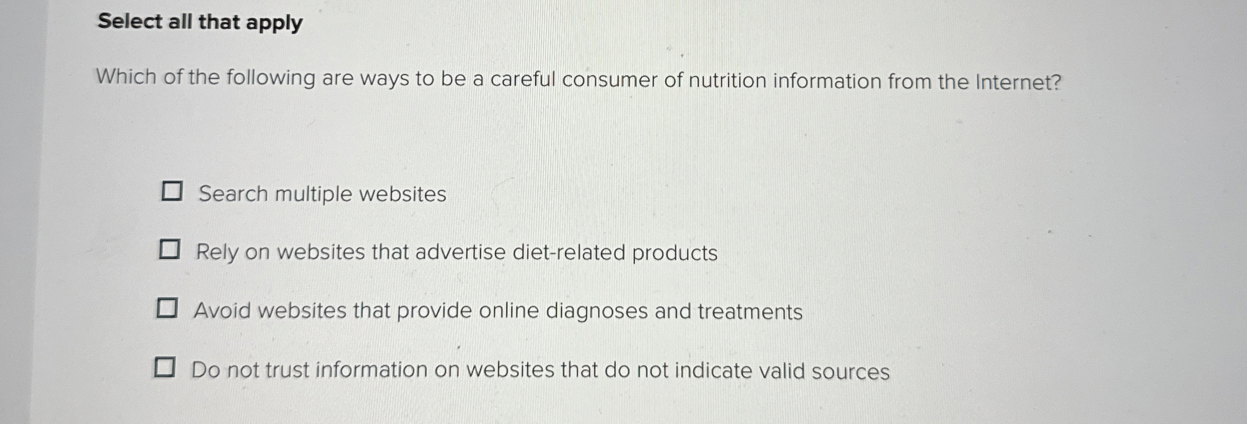 Solved Select all that applyWhich of the following are ways | Chegg.com