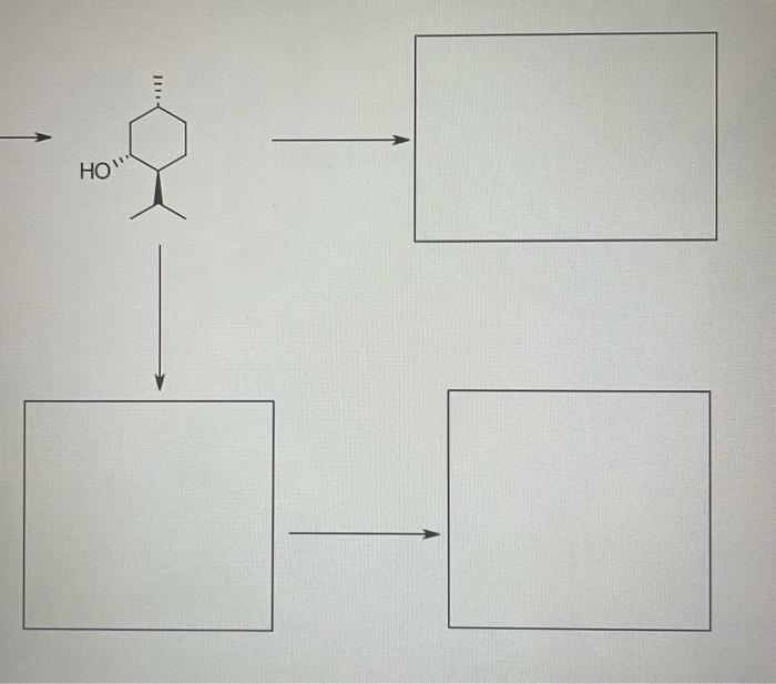 Solved Show two reactions you can do with (-)-menthol as a | Chegg.com