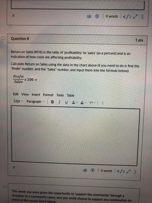 Solved р © words This week you were given the opportunity to | Chegg.com