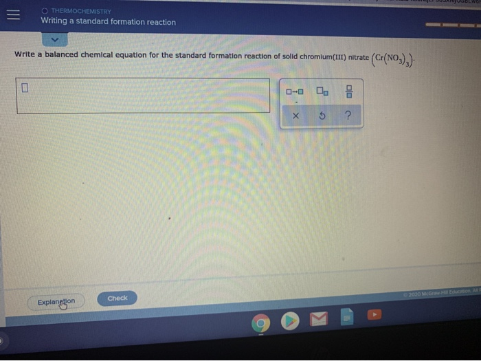 Write A Balanced Chemical Equation For The Standard Formation Reaction Of Gaseous Water ...