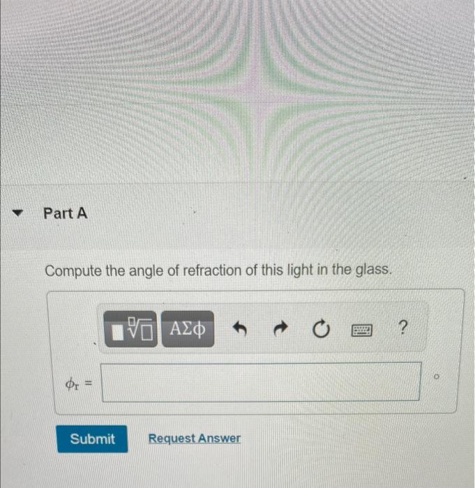 Solved A glass plate having parallel faces and a refractive | Chegg.com