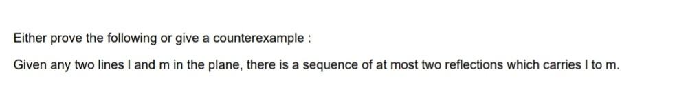 Solved Either prove the following or give a counterexample: | Chegg.com