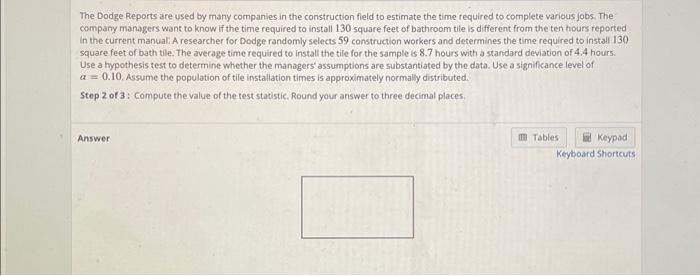 Solved The Dodge Reports are used by many companies in the | Chegg.com
