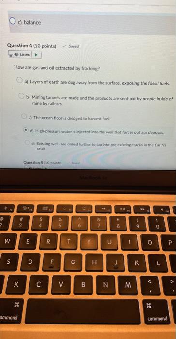 Solved c) balance Question 4 (10 points) swed How are gas | Chegg.com