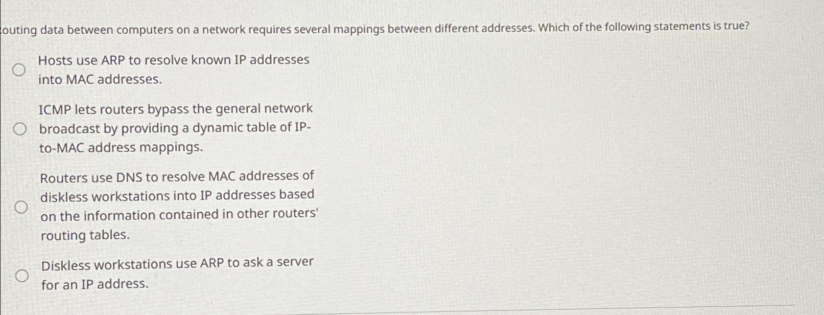 Solved louting data between computers on a network requires | Chegg.com